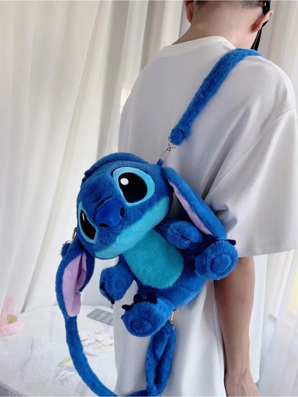 New Stitch Backpack Plush Star Treasure Messenger Bag Female | Shopee ...