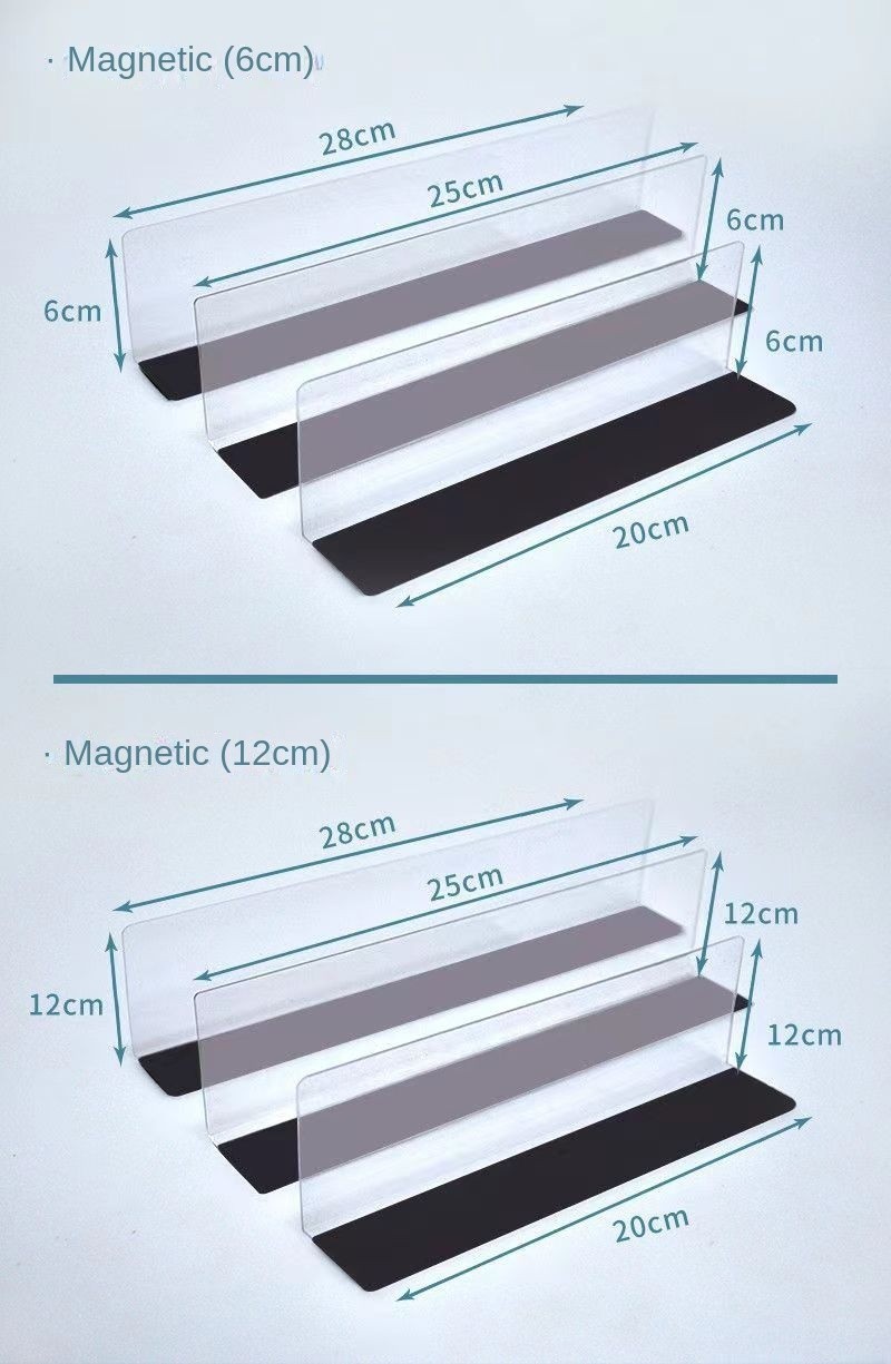 Acrylic Product Shelf Separator Product Shelf Separator Supermarket ...