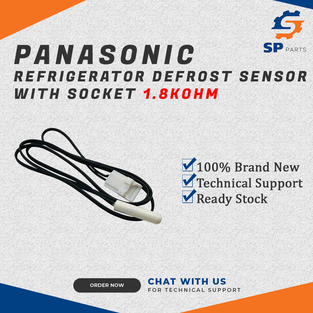 PANASONIC REFRIGERATOR DEFROST SENSOR WITH SOCKET 1.8Kohm± | Shopee ...