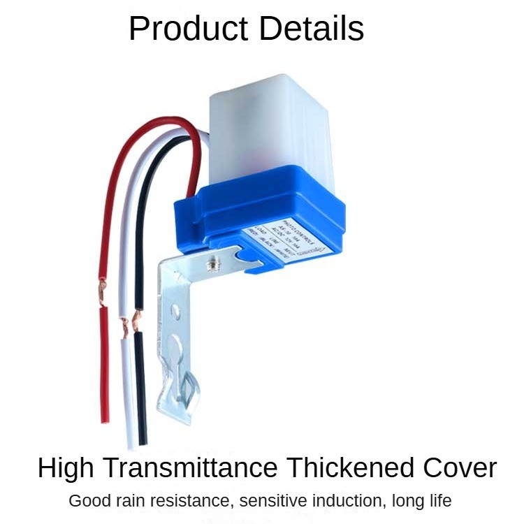 Photocell AC 220V 10A Lampu Sensor Photo Switch Automatic On Off Street ...