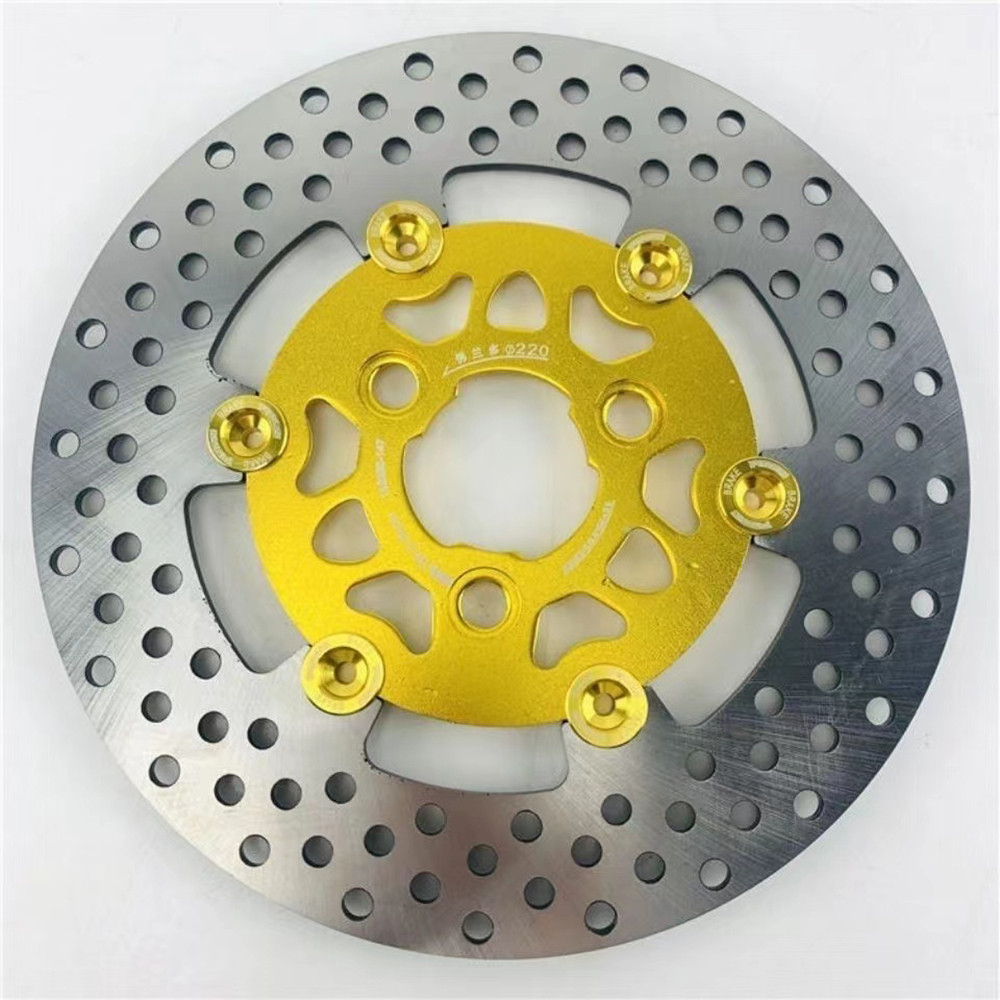 Universal CNC Aluminum alloy Floating disk motorcycle brake disc 220mm ...