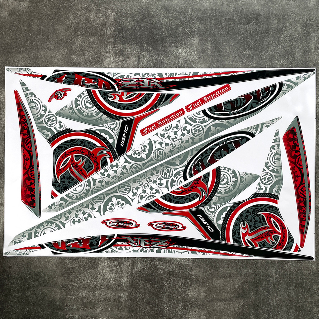 For MOTOR YAMAHA Y15 Y15ZR STRIPE CUSTOM Side Body Sticker Batik ...