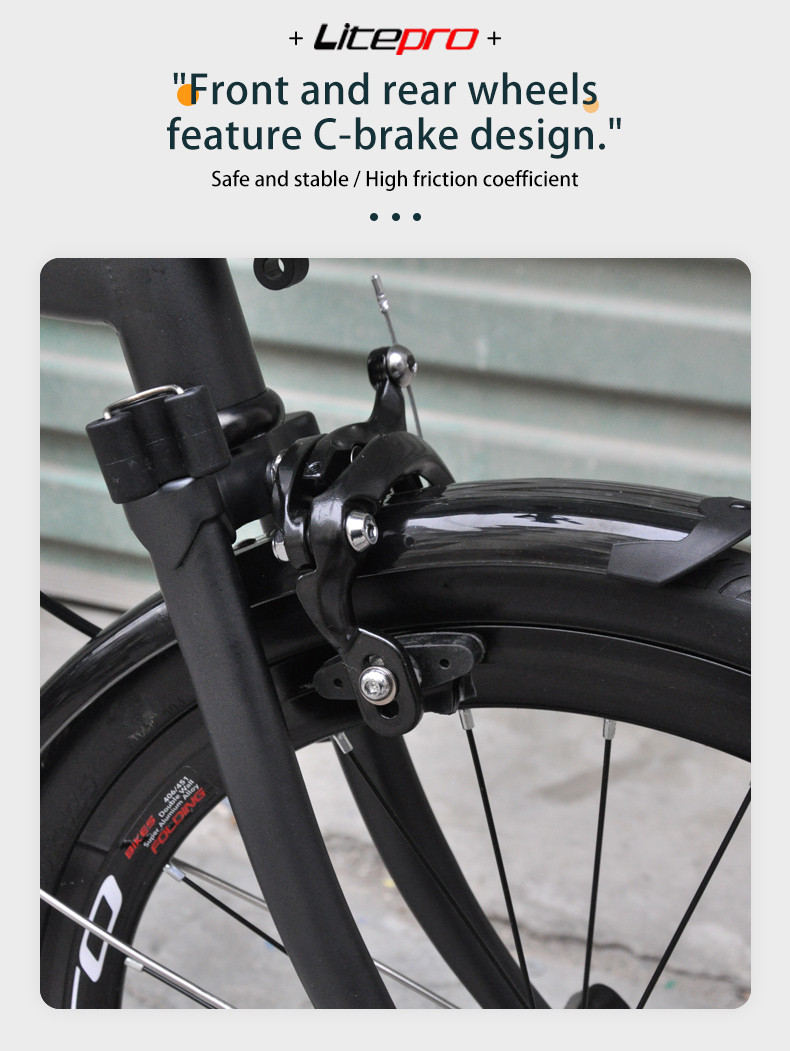 Litepro 20 Inch 9 speed Folding Bike With Dual C-brakes Suitable For ...