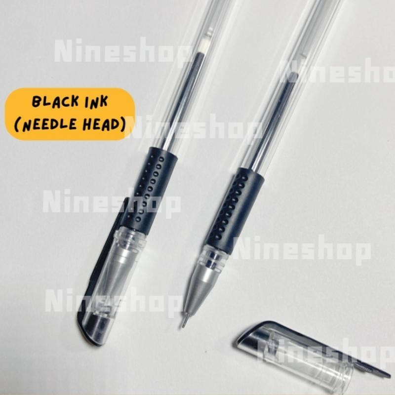 1pc 0.5mm Needle Tip Red Black Blue Carbon Neutral Pen for Public Use ...
