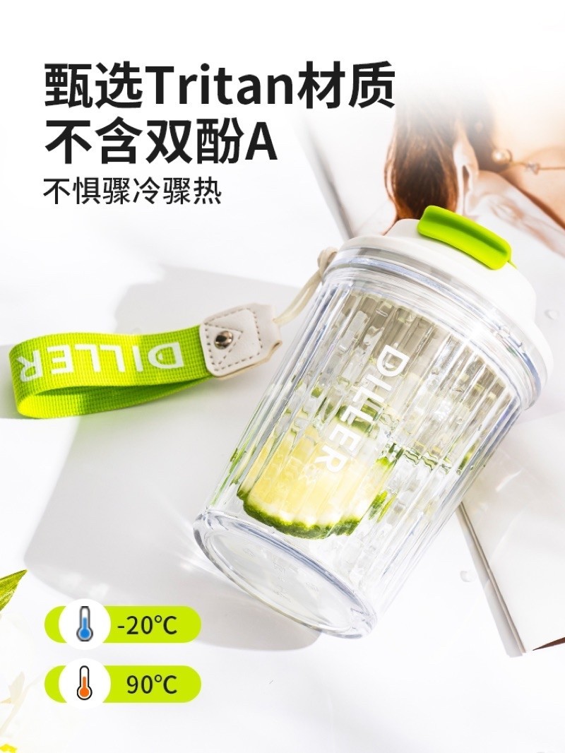 Diller Air Botol Tritan Jus Kopi Teh Leisure Water Coffee Cup with ...