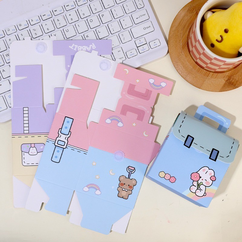 Schoolbag Shaped Candy Box - Foldable Storage Casket - Birthday Gift ...