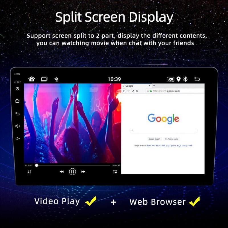1din Car Android Player 7/9/10 Inch Touch Screen 4G+32G Headunit Car ...
