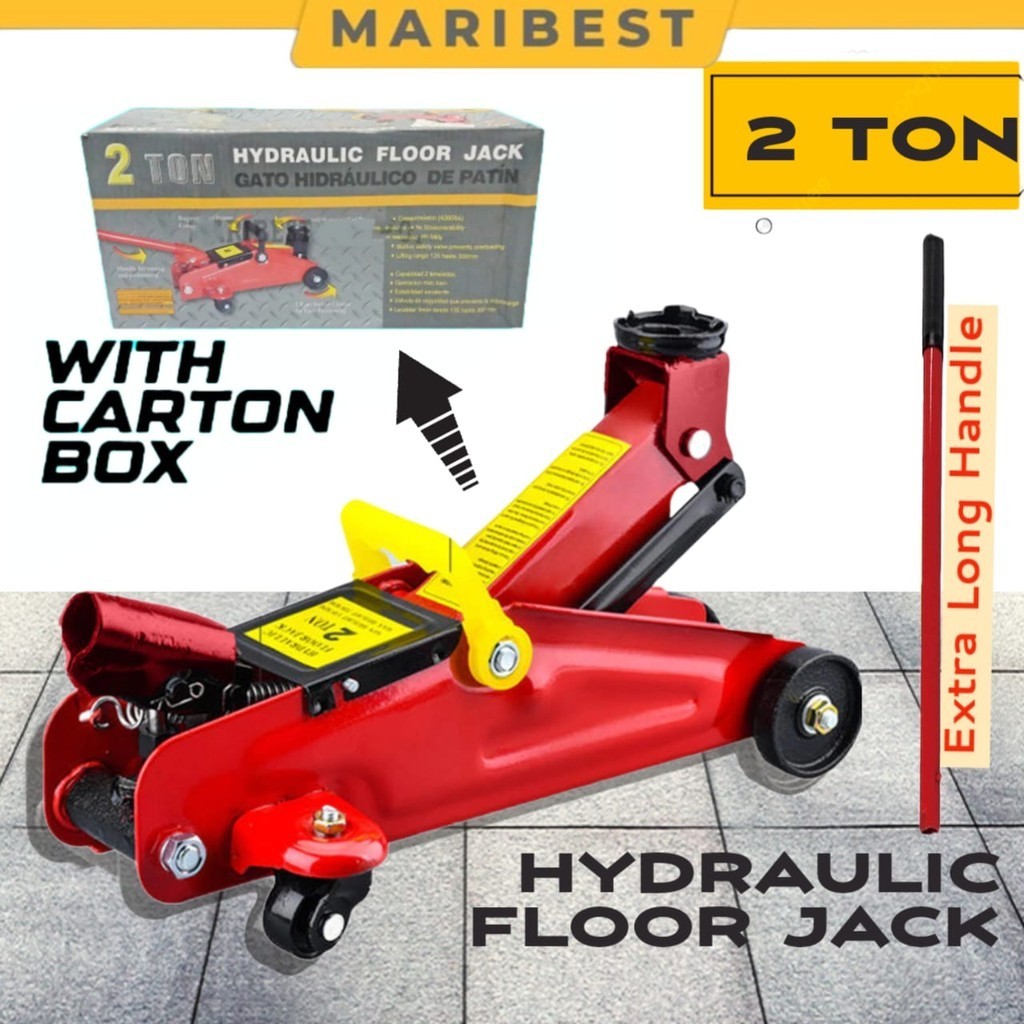 2 Ton Hydraulic Floor Jack Carton Box For Auto Repair Tools Car Kereta ...