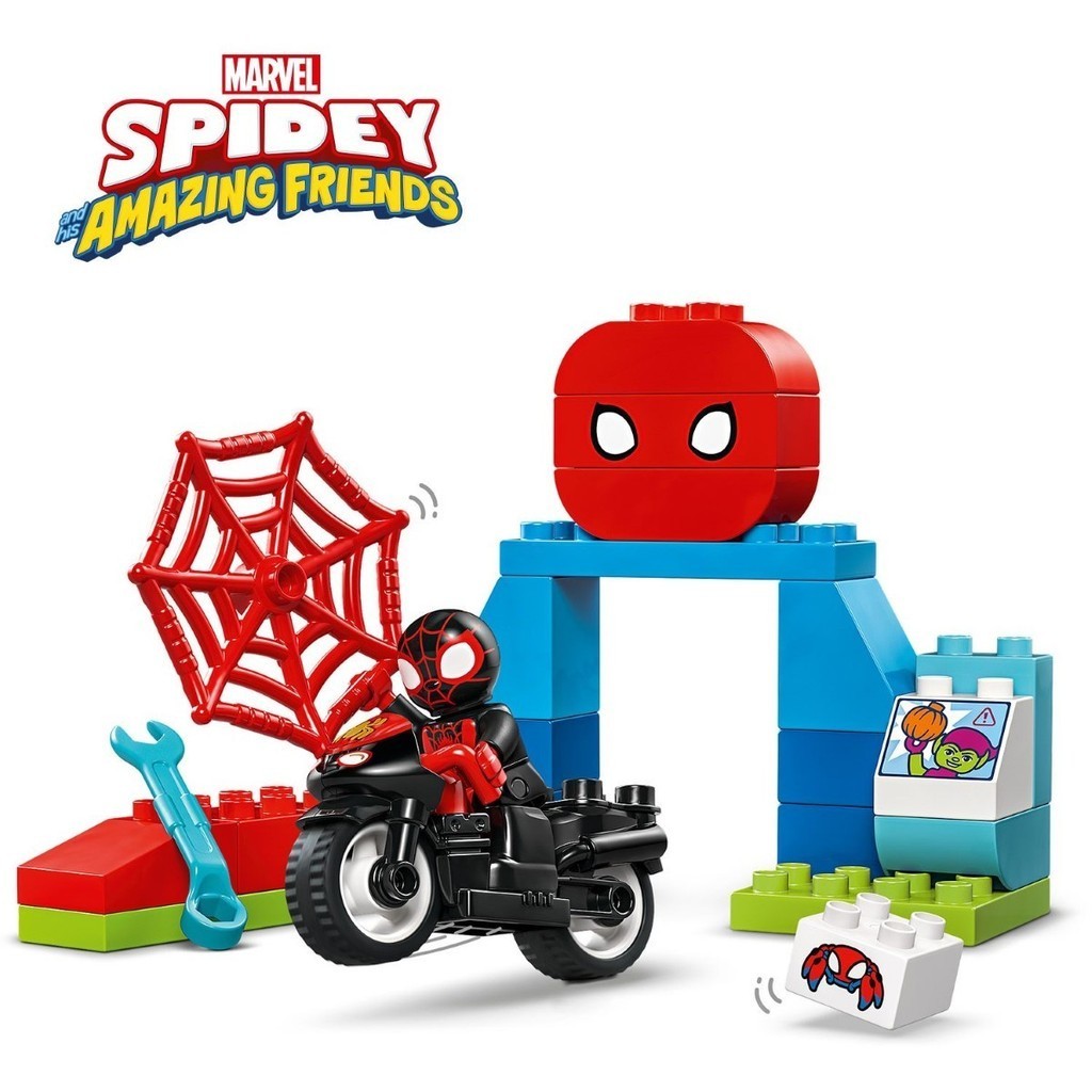LEGO 10424 Duplo Spin's Motorcycle Adventure Building Toy Set (24 ...