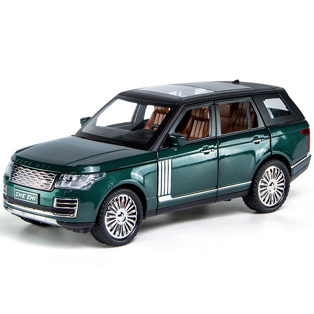 1: 24 Simulation Road Range Rover Alloy Car SUV Tiger Sound Light Pull ...