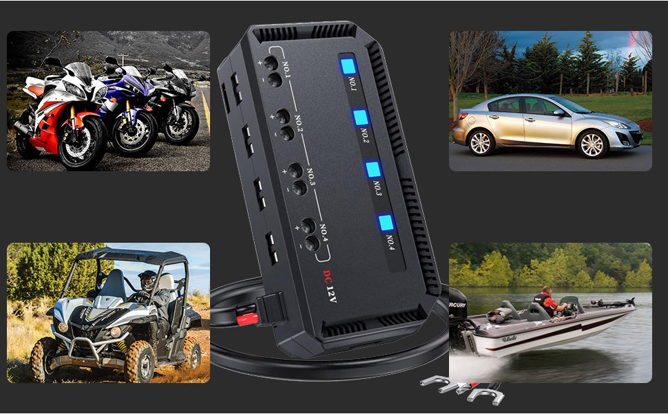 20A Motorcycle Fuse Block with Relay Box Kit Automotive Fuse Block with ...