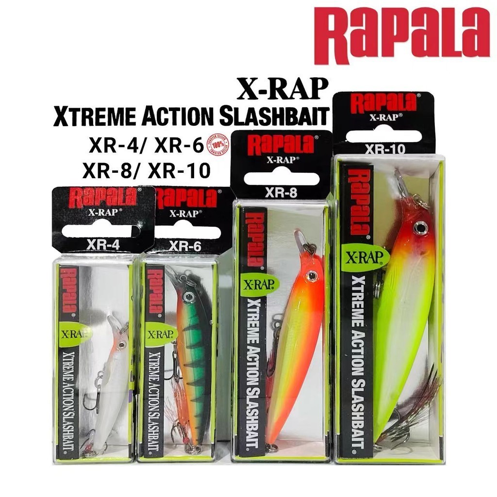⭐RAPALA X-RAP XTREME ACTION SLASHBAIT( XR-4 / XR-6 / XR-8 / XR-10 ...