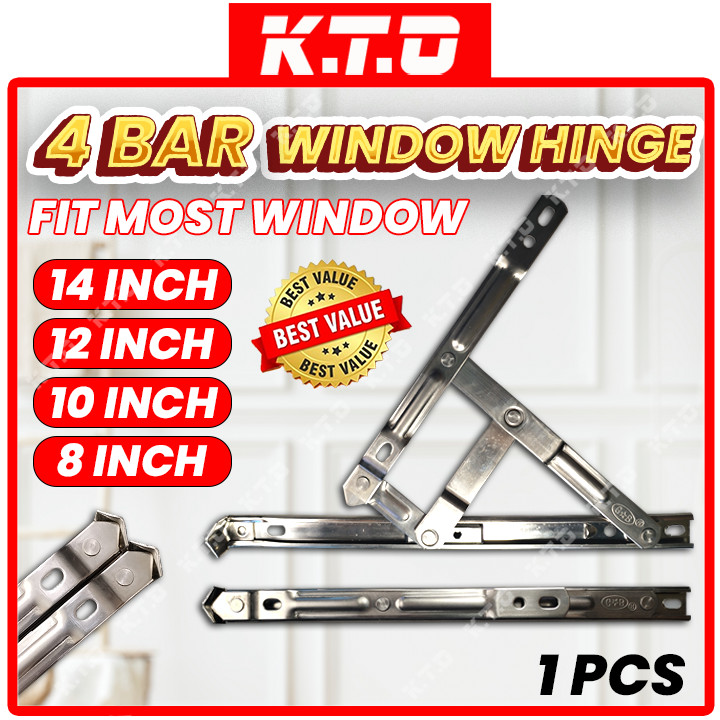 1 PCS Stainless Steel Window Stay 4 Bar Hinge Side Hung Friction Stay 8 ...