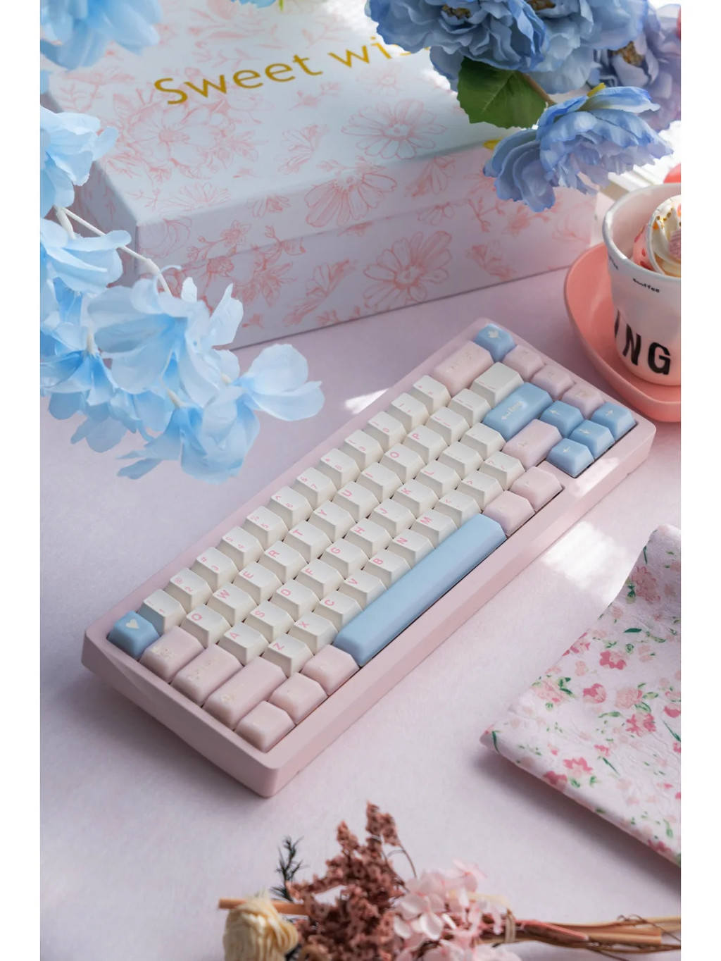 Peach Oolong Keycap Cherry Profile 164 Keys ABS PBT Dye Sublimation Wooting MAD Aula Mechanical ...