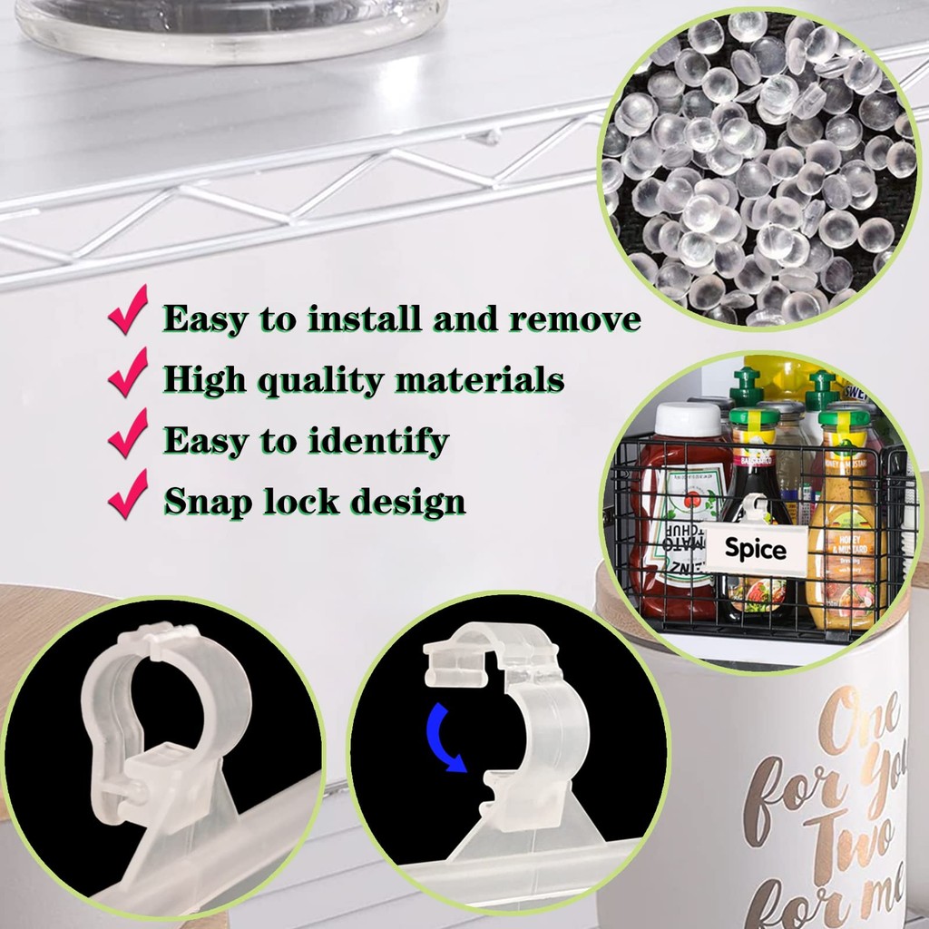 10 Pieces Of Plastic Labels Hanging Hook Model Name Tags Product Shelf ...