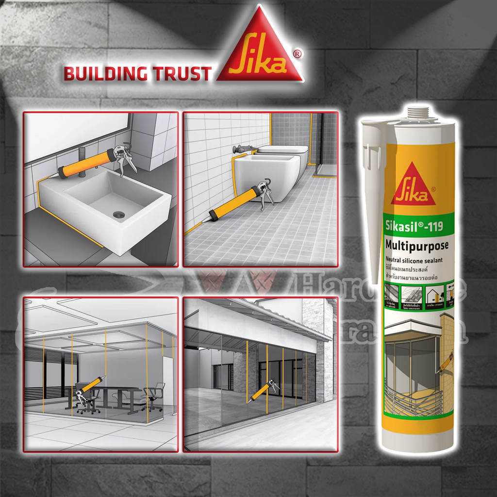 Sikasil®-119 MP MULTIPURPOSE NEUTRAL SILICONE SEALANT SIKASIL 119 ...