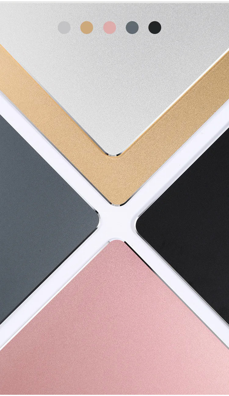 Aluminum Metal Mouse Pad Mat Hard Smooth Matte Thin Non-Slip Waterproof ...
