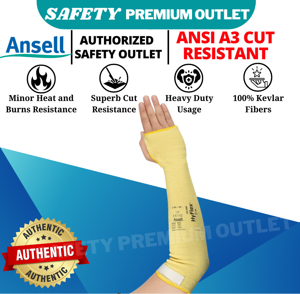 [ORIGINAL] Ansell HyFlex 70-138 Kevlar Cut Resistance Protective ...