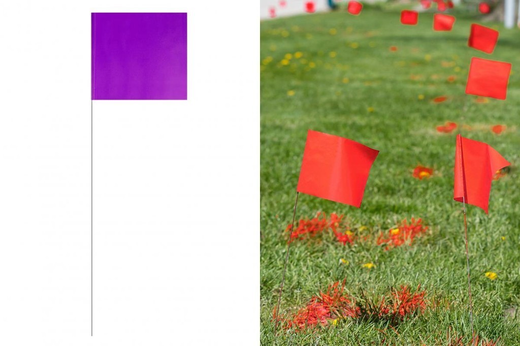 (VIP) Outdoor Boundary Flags Small Yard Flags 100pcs Waterproof Pvc ...