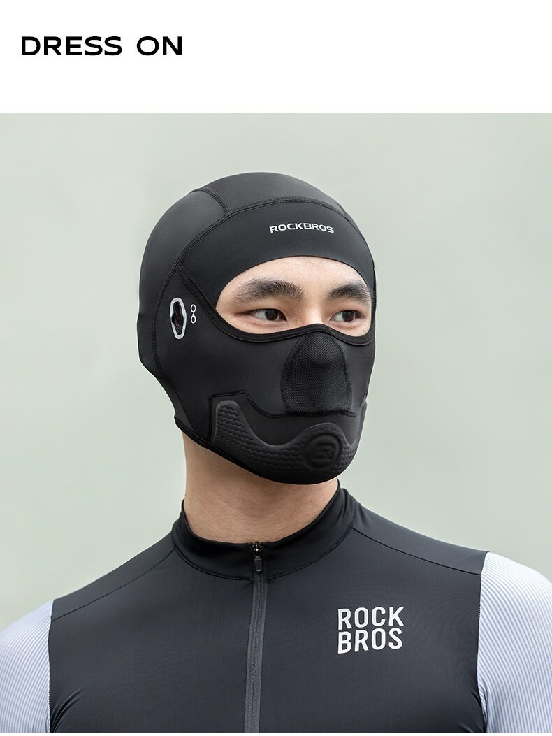 ROCKBROS Ice Silk Mask Anti Drop Pad Balaclava High Elasticity Quick ...