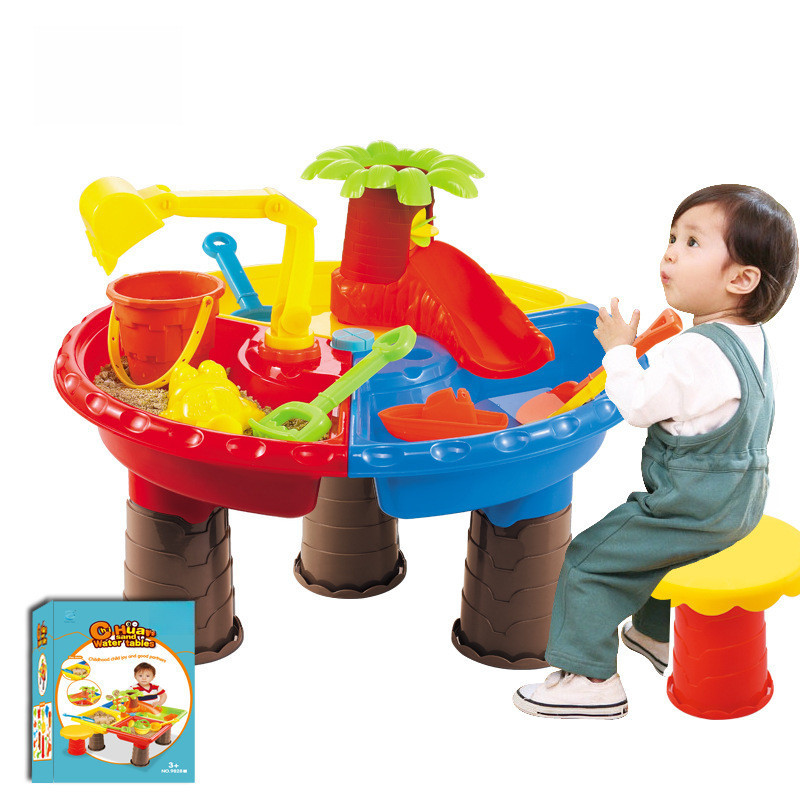 Beach Vibrant Children's Sand Table Set For 3-6 Year Olds With Play ...
