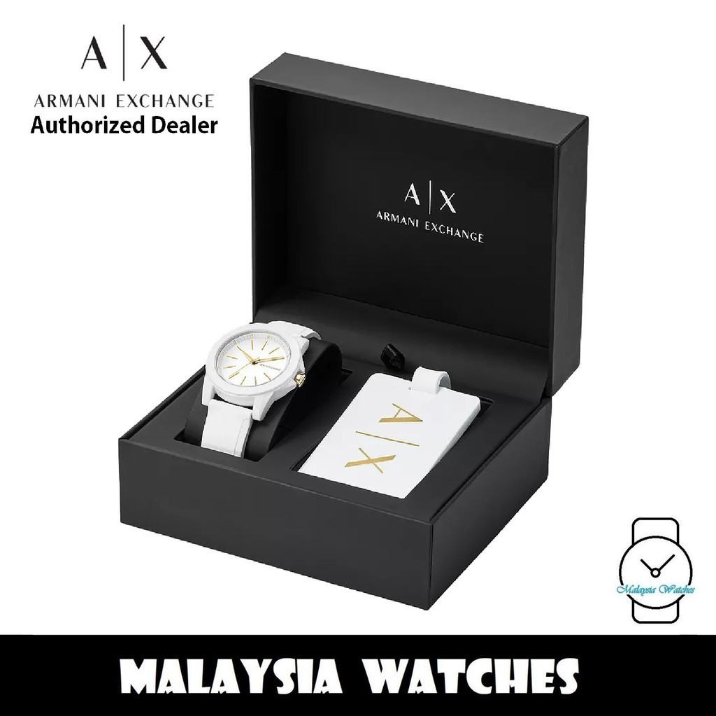 (100% ORIGINAL) Armani Exchange AX7126 Quartz Three Hand White Dial ...