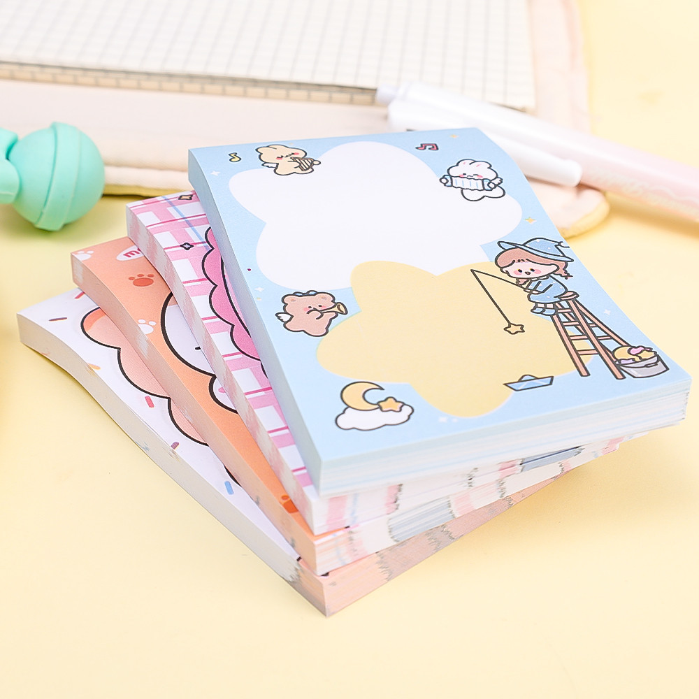 1/3 Pcs 80 Sheets Kawaii Girls Theme Cartoon Sticky Notes - Important ...