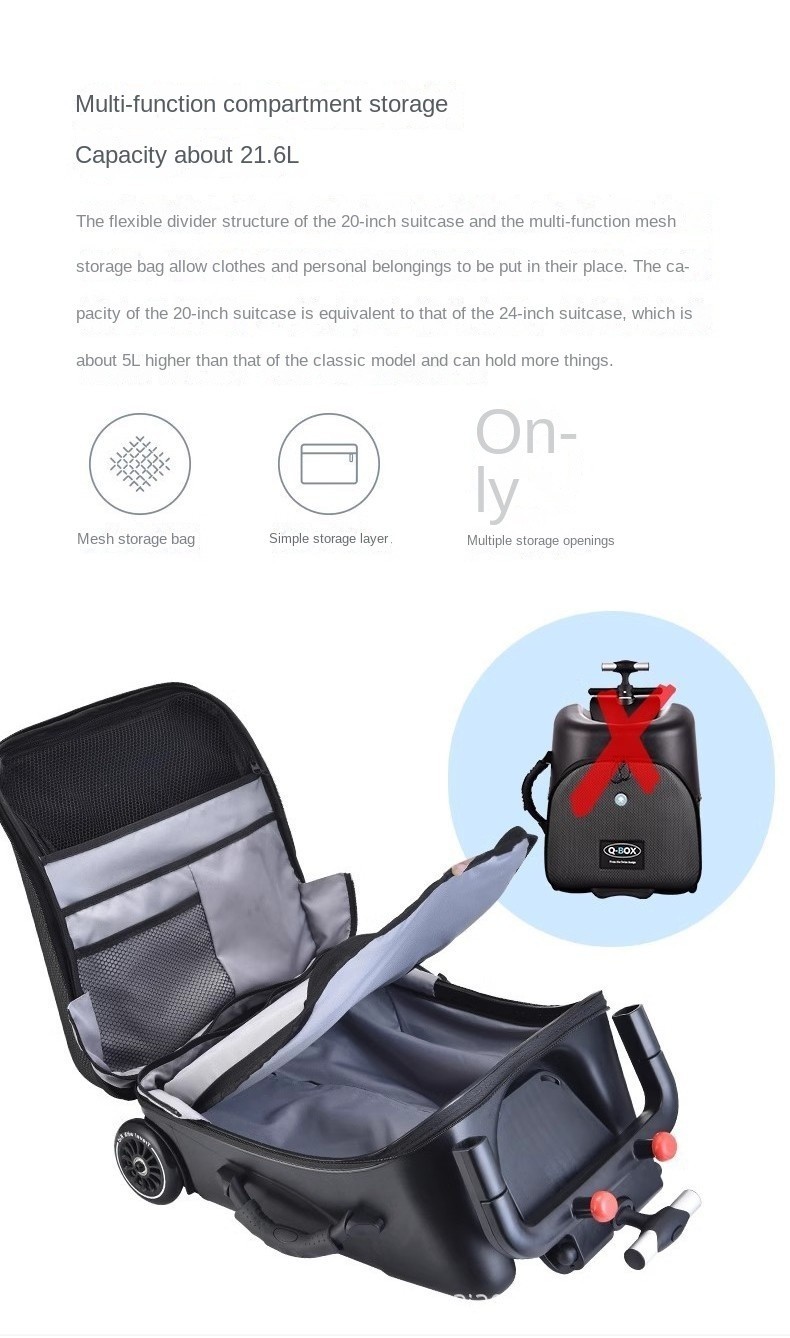 Qbox Children's Luggage Can Mount Lazy Walking Baby Handy Tool Can ...