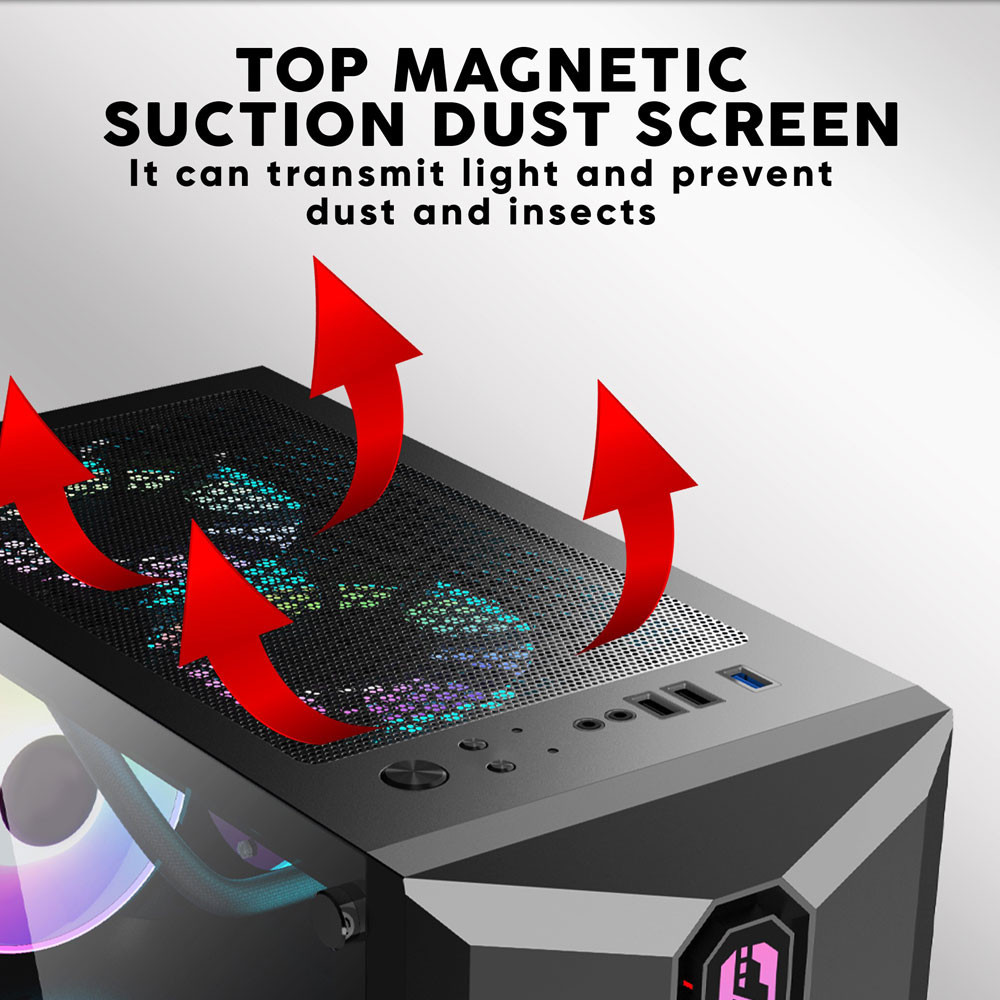 Armaggeddon Tritron PRO 300 ATX PC Gaming Casing Chassic | Free ARGB PC ...