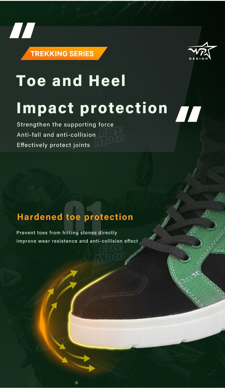 NEW 2023 SULAITE Men's Motorcycle Shoes Four Seasons Motorbike Gear ...