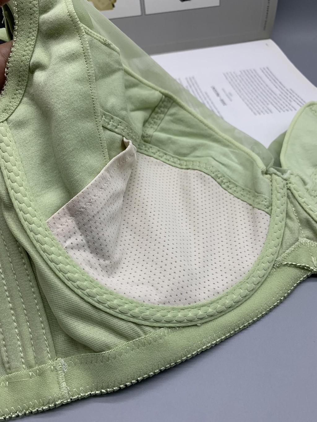 Ladies Bra Plus Size 40D Cotton Lace Ice Silk Wired Wireless Bra Wanita ...