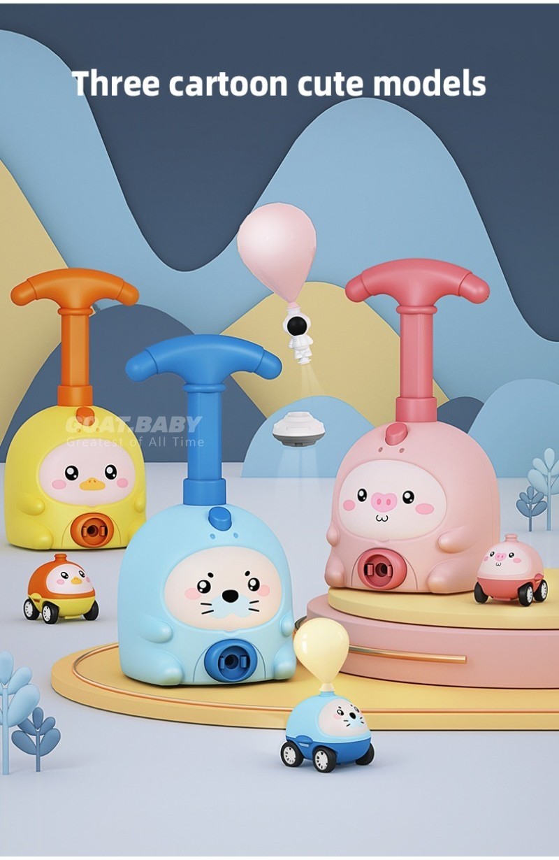 Baby Aerodynamic Animals Car Kids Cars Educational Toys Air Powered ...