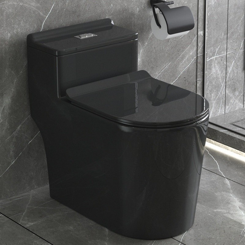 lsya Ceramic lsya Black Tornado Rimless Anti Odor Large Caliber Toilet ...