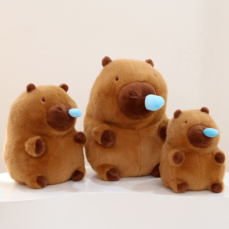 Internet Famous Cute Caracapa Capybara Pulling Snot Plush Toy Water ...