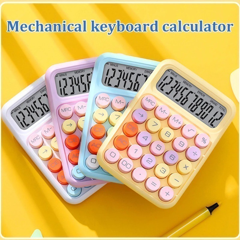 Dopamine Calculator,Cute Candy Color Electronic Calculator 12 Digits ...