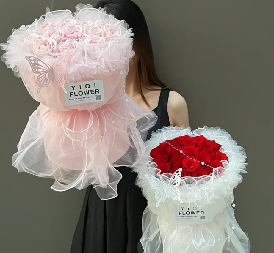 1 roll (75cmx50cm) Wrapping Mesh Lace Dress Net Mesh Flower wrapping ...