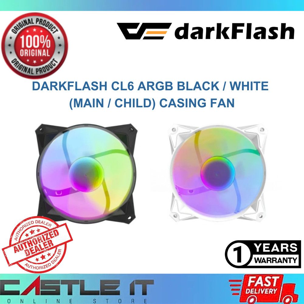 Aigo DarkFlash CL6 ARGB BLACK / WHITE - Main / Child PC Casing Chassis ...