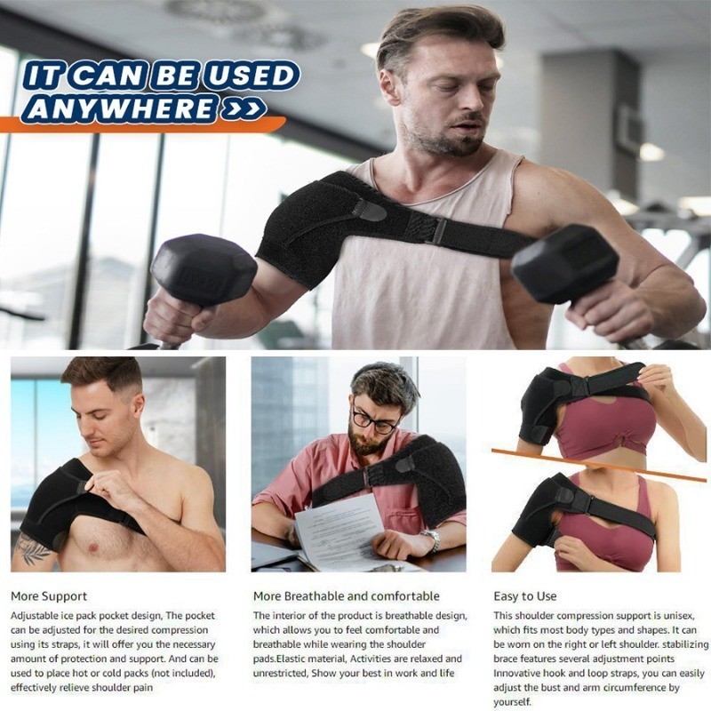 【READY STOCK】 Adjustable Shoulder Support Belt Shoulder Protector Brace ...