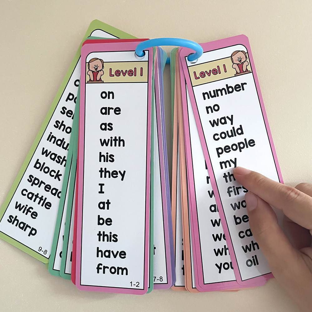 1000 English Words Flashcards for Kids Toddler Homeschool Double-Sided ...