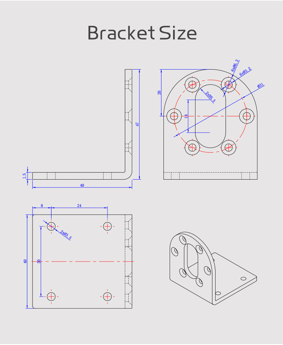 JGB37-520 Miniature High Torque Metal Gear Reducer Motor with Bracket ...