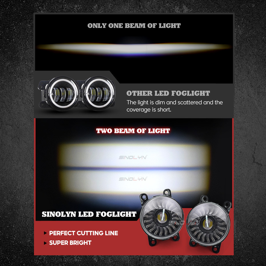 2pcs LED DRL Fog Light For Ford Ranger T6/Isuzu Dmax D-max/Ford Fiesta/Focus/Ecosport Daytime ...