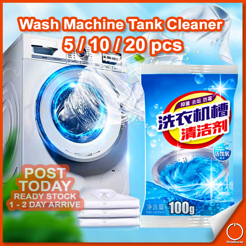 𝐃𝐄𝐄𝐏 𝐖𝐀𝐒𝐇 5/10/20pcs 100g Washing Machine Tank Powder Stain Dirty ...
