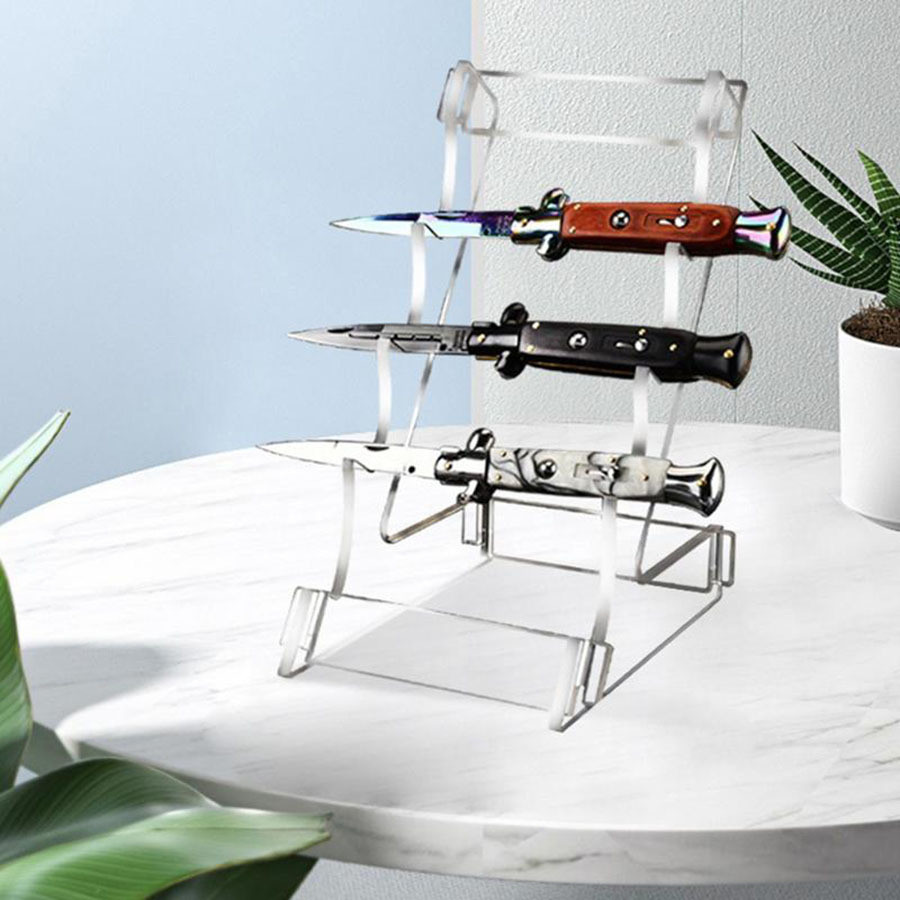 Acrylic Knife Display Stand Military Watermelon Knife Butterfly Column ...
