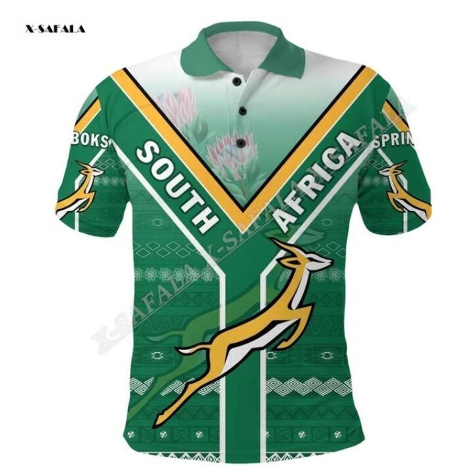 South African Flag Rugby Springboks Personalized T Design High Quality ...