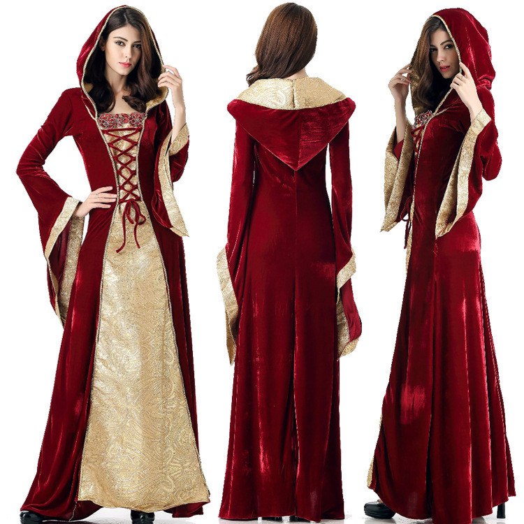 MYLITTLELASS Medieval Renaissance Gothic Retro Women Vintage Costume ...
