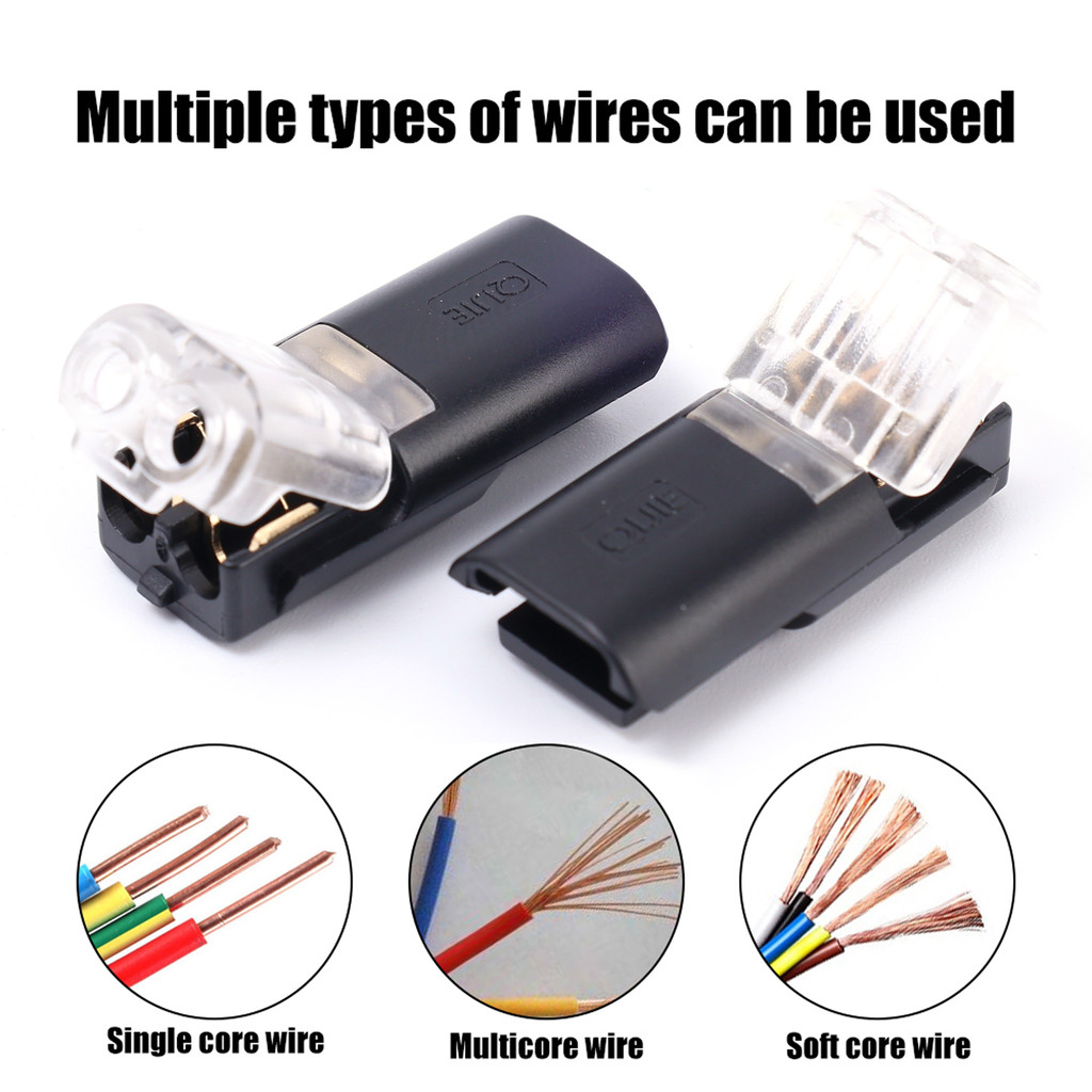 Portable Dual Head Wire Connector - Durable Fireproof Plug Wire Adapter ...