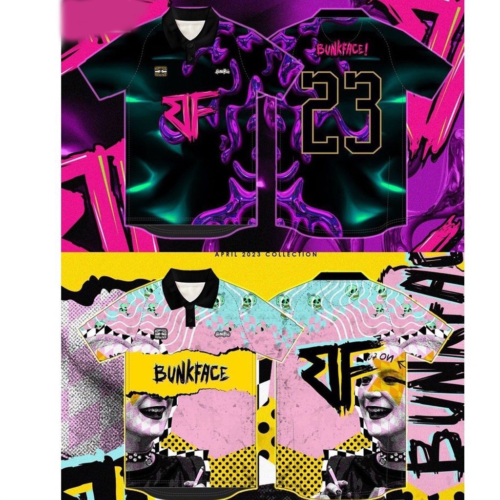 Homebois X Bunkface Jersey 2023 Baju Homebois Vespa Retro Collar ...