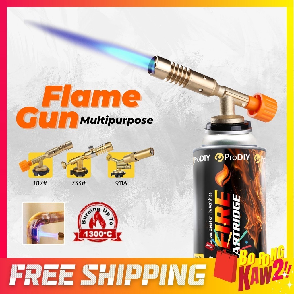 Flame Gun BBQ Heating Fire Maker Gas Torch Gun Butane Gas Butane ...