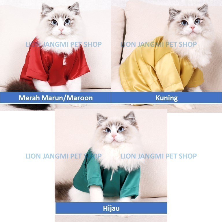 Baju Raya Kucing UNISEX. Baju Kucing Jantan Betina, Baju Melayu Kurung ...