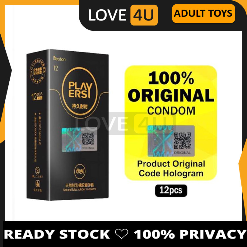 100 Original Players Condom Man Best Quality Dotted And Ripped Latex 7095